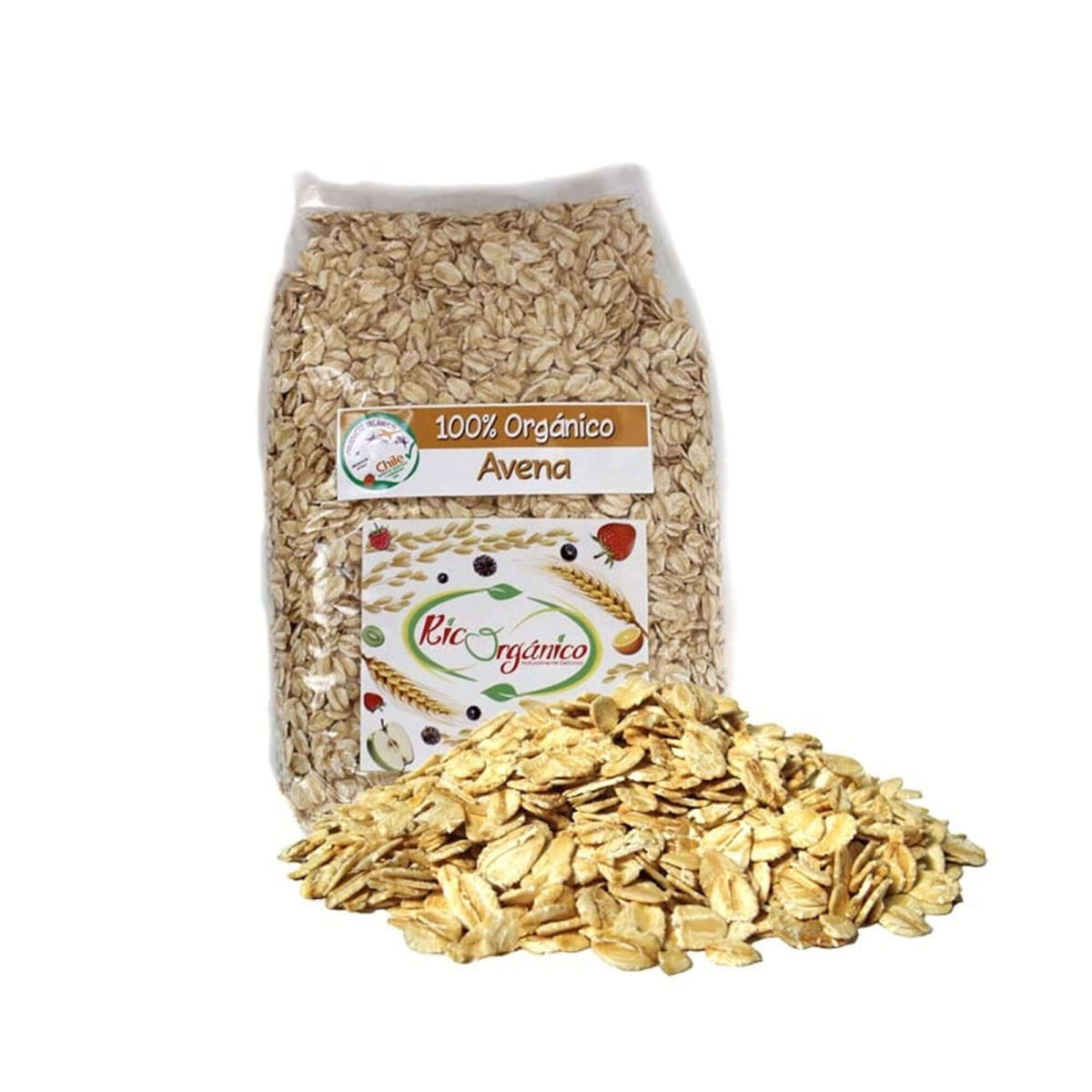 Avena Integral Orgánica Pura 500 grs Marca Ricorganico - Tremus