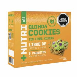 Quinoa Crackers con finas hierbas caja 5x30grs Marca: +Nutrico – Tremus